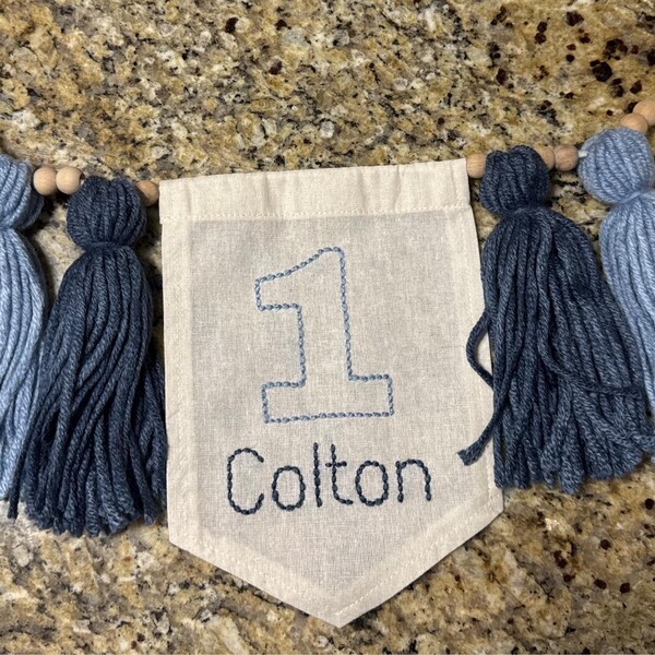 Custom Wedding Banner, Personalised Linen Flag, Wedding or Anniversary ...