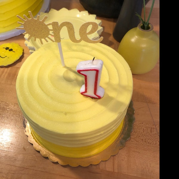 Sun One Cake Topper, Sun Themed 1st Birthday Cake Topper, You Are My ...
