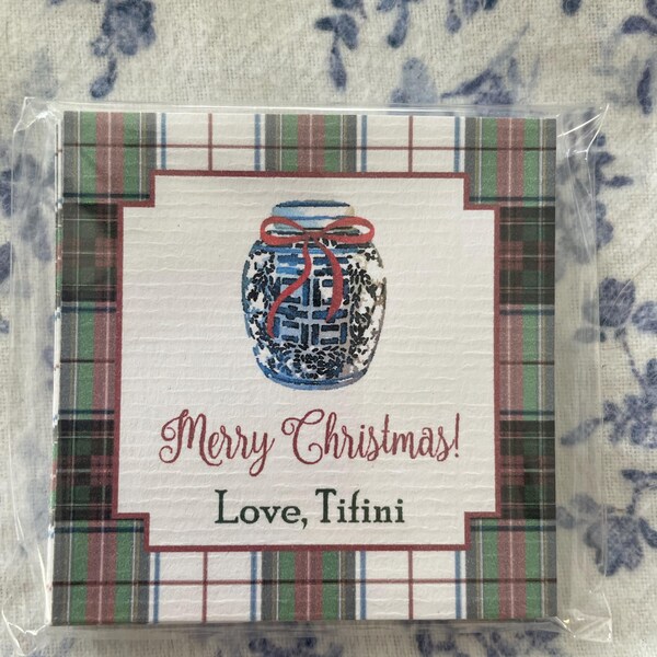 Christmas Holiday Sticker, Gift Enclosure Card, Address Label RED ...