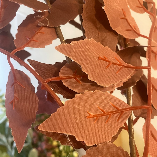 Faux Purple Branches, Autumn Foliage, Burgandy Branches, Dark Red ...