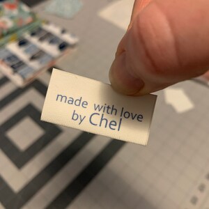 Custom Half Fold Hem Loop Style Labels Using Your Custom Design Logo or ...