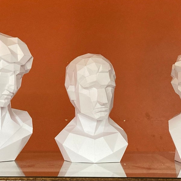 David Paper Sculpture, Papercraft, DIY, Low Poly, Sculpture, PDF ...