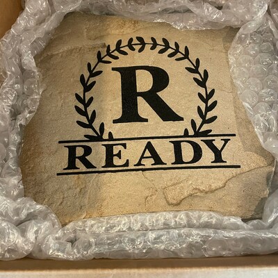 Personalized Monogram Name Rock Engraved Stone Personalized Garden Rock ...