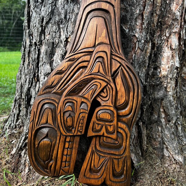 First Nations Native Talking Stick Yellow Cedar 12 Inch - Etsy