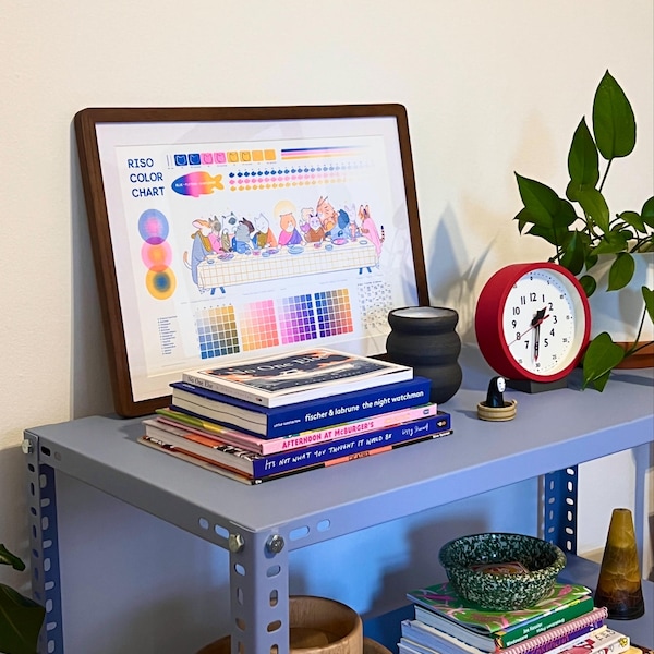 Riso Color Chart Poster | the Last Supper - Flo Pink, Blue, Sunflower ...
