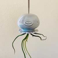 Jellyfish Hanging Planter. A Cute Air Planter Jellyfish Shaped to Hold ...