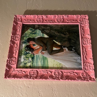 Ornate Pink Picture Frame, Nursery Decor, Shabby Chic Frames 4x6, 5x7 ...