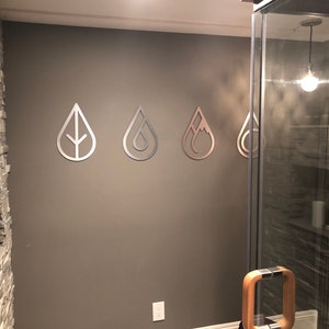 Four Elements Metal Wall Art / Housewarming Gift / Home | Etsy