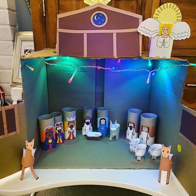 Printable Paper Nativity Scene - Etsy