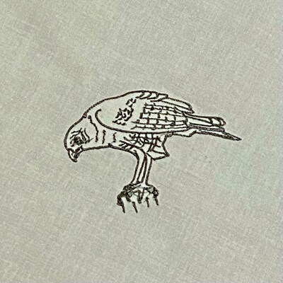 Hawk Machine Embroidery Design, Hawk Outline Embroidery Pattern, Bird ...