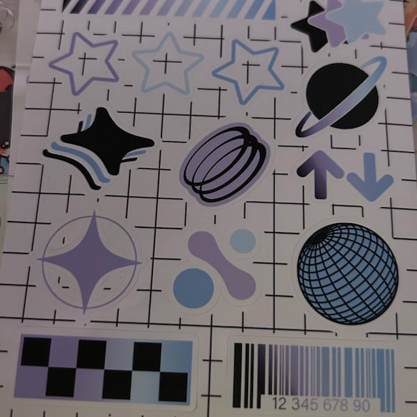 Y2k Aesthetic Sticker | Holographic Sparkle | Bold 2000's Graphic ...