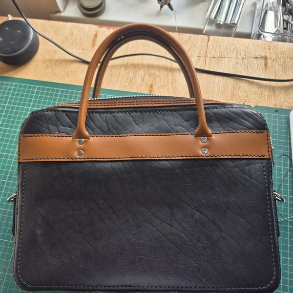 Leather Laptop Bag Pattern - PDF - Leather Pattern - Leather DIY ...