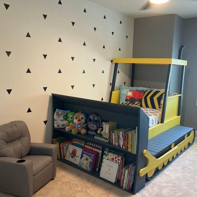 Twin Size Bulldozer Bed PLANS plans Only, Create a Construction Themed ...