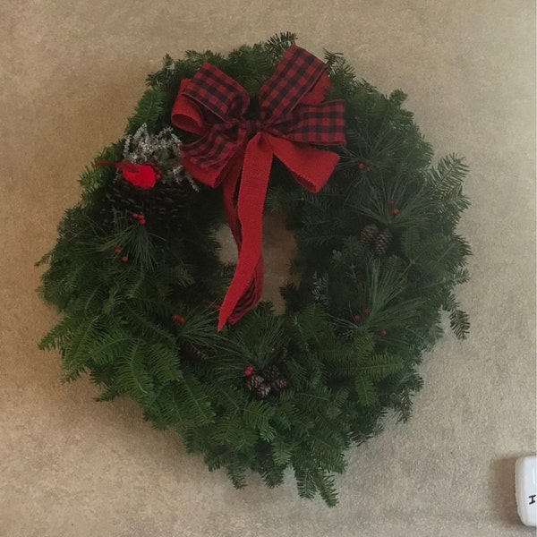 Christmas Wreath polar Eclipse Balsam Fir Evergreen Wreath Maine Made ...