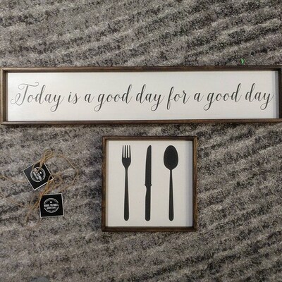 Today is a Good Day for a Good Day, Wood Sign, Custom Saying, Rustic ...
