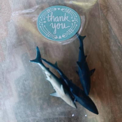 Tiny Manta Ray Figurine Soft Plastic Stingray for Diorama or Aquarium ...