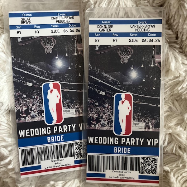 Groomsmen Proposal Ticket Basketball – Personalized Nba-style Gift ...