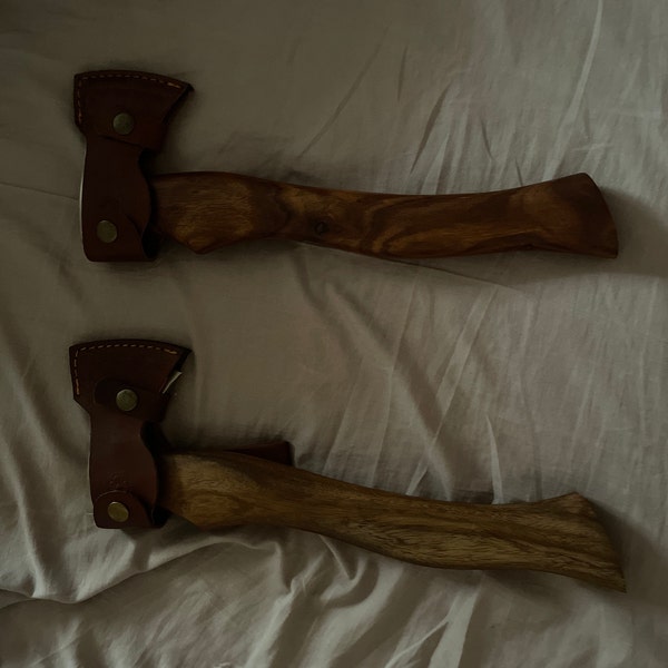 Custom Gift Axe Hand Forged Carbon Steel VIKING AXE With Ash Wood ...