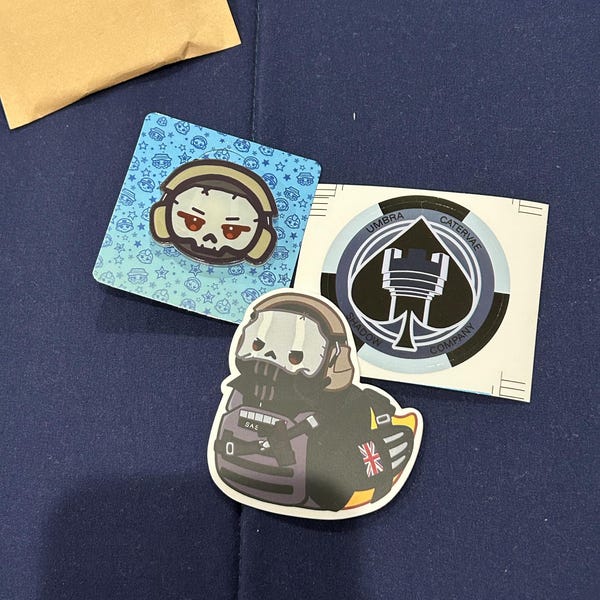 PREORDER - COD Soap & Ghost Chibi Acrylic Pins (full-bleed) - Etsy