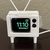 Mini TV Apple Watch Charging Station, Valentines, Personalized Man Gift ...