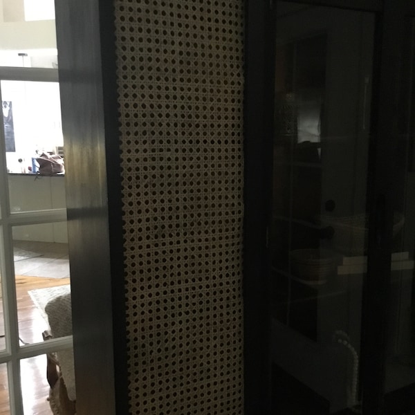 Rhombic Pattern Natural Cane Sheet Rattan Closed Weave Cane Webbing ...