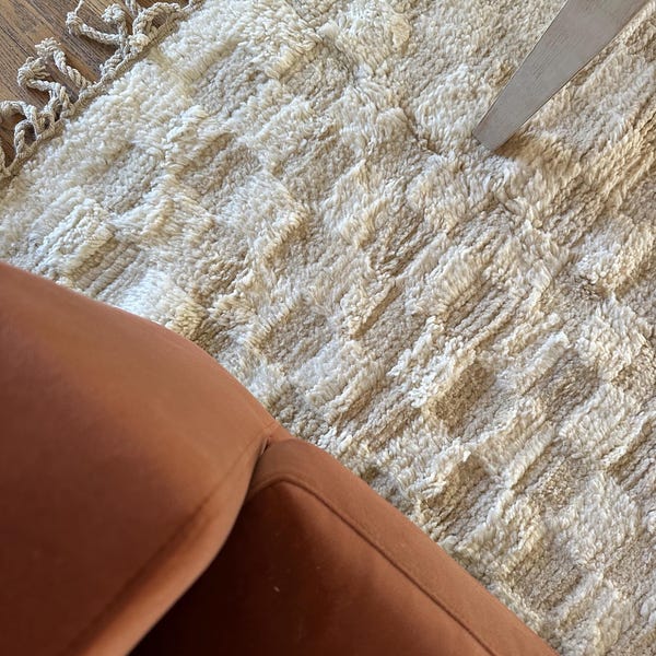 Moroccan Cobalt Blue Rug - Moroccan Solid Rug - Beni Ourain Rug ...