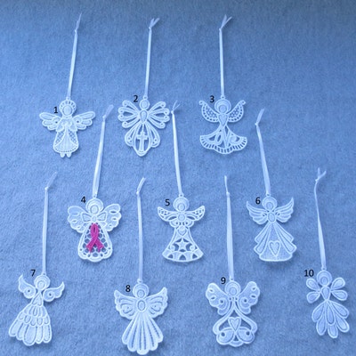 FSL Fancy Angels Free Standing Lace Machine Embroidery Designs Instant ...