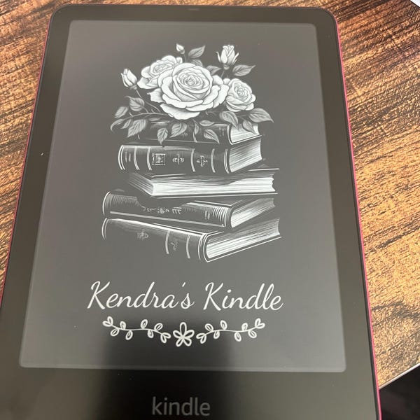 YOUR NAME Personalized Kindle Lock Screen, Wallpaper for Kindle ...