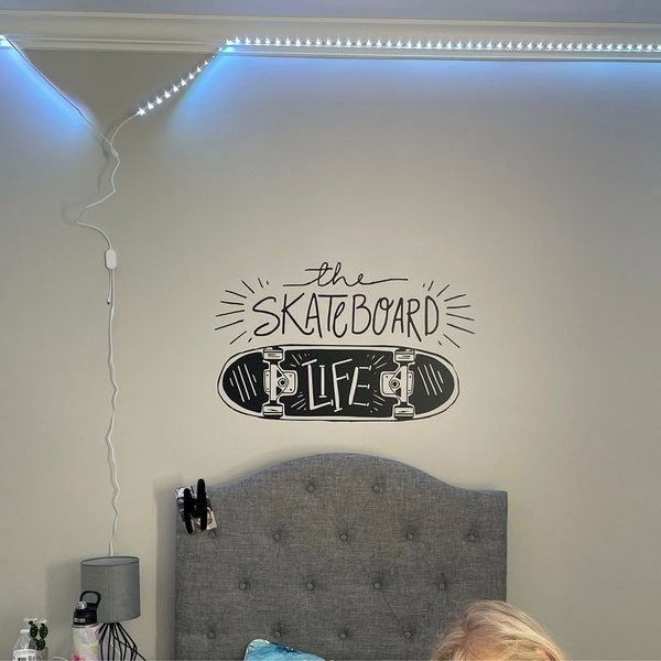 Skateboarder Personalized Wall Decal Skate Art Stickers Skateboard ...