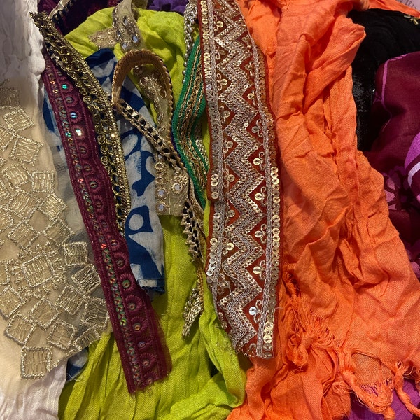 Navy Blue Trim, Gold Embroidered Trim, Navy Blue N Gold Trim, Scalloped ...