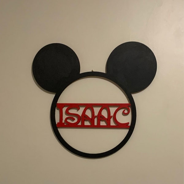 Disney Ears Kids Name Sign, Disney Mickey Mouse, Disney Minnie Mouse ...