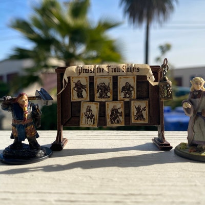 Adventurer Table With Chair Painted TTRPG Table Top Role Playing Game ...