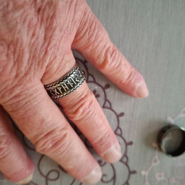 Garnet Gemstone Titanium Ring, Gothic Celtic Stainless Steel Ring ...