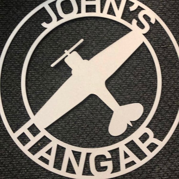 Airplane Themed Nursery Sign, Airplane Name Sign, Metal Circle Name ...