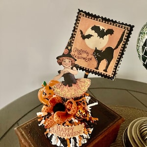 Creepy Skeleton Halloween Tree Topper Retro Halloween - Etsy