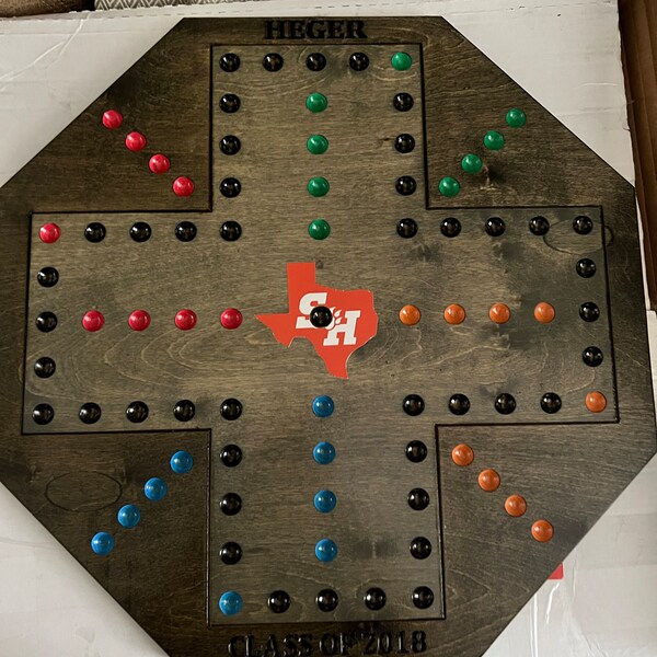 Personalized Texas Wahoo Board Game — Lone Star Edition With Dice ...