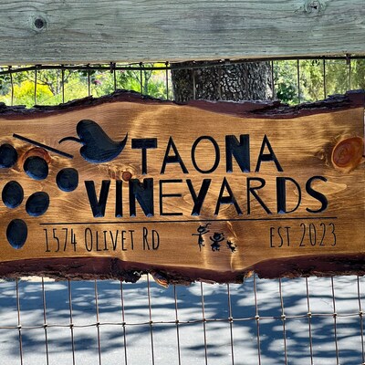 Rustic Live Edge Home Address Sign Wooden Carved Address - Etsy