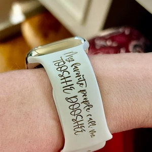 Custom Engraved Silicone Watch Band - Etsy