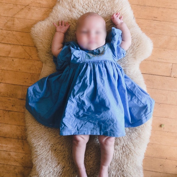 Ruffle Dress Pattern + Doll Ruffle Dress | PDF Pattern | Girl Dress ...