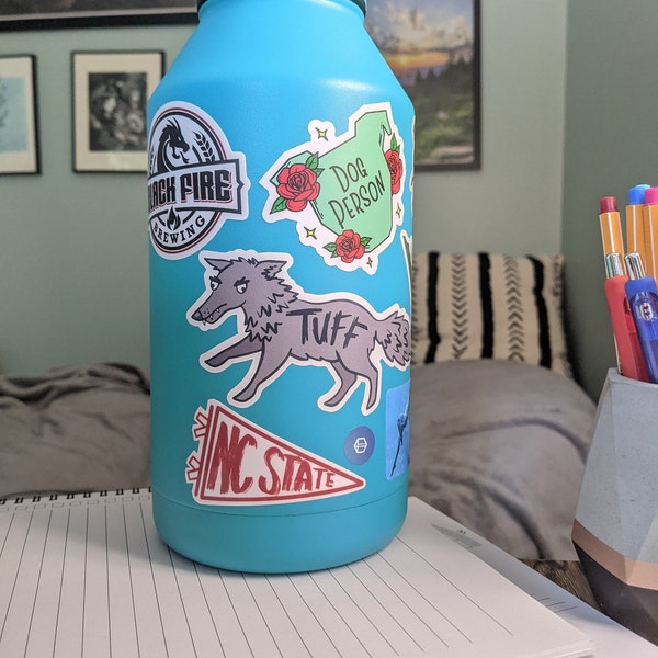 Tuff Wolf Sticker - Etsy