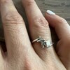 Bypass Style Vertical Cross With Heart Silver Ring, Christianity Cross ...