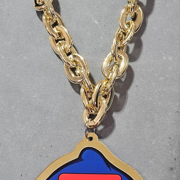 Custom Uv Printed Oversized Sports Chains / Gold Oversized Chain ...