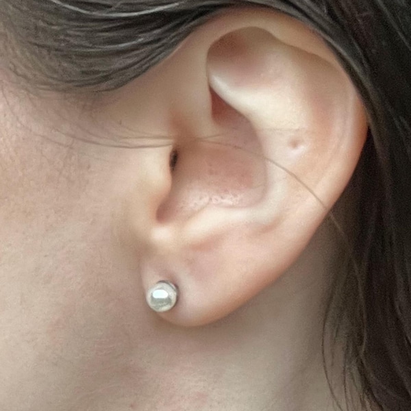 Titanium Vertical Dangle Hidden Helix Piercing, Threaded Flat Back Stud ...