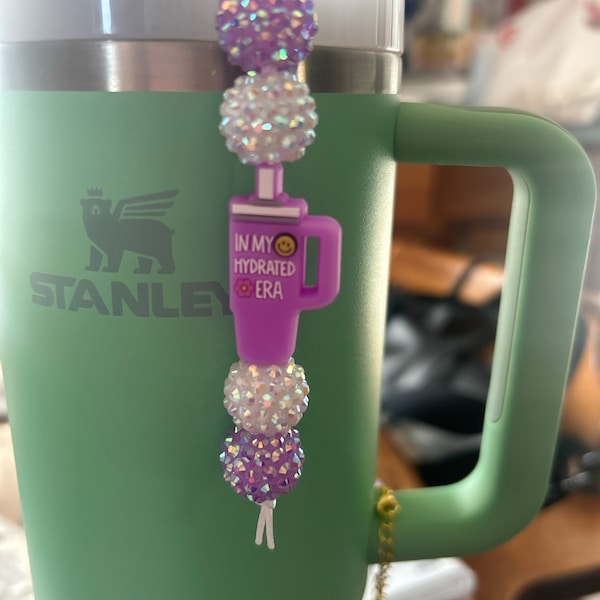 Purple in My Hydrated Era Cup Charms, Silicone Tumbler Charms, Stanley ...