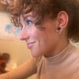 6g Hider Plugs 4g Art Deco Style Ear Plugs 2g Light Rose Gold and Black ...