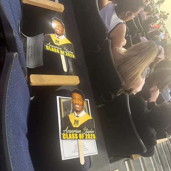 Custom Graduation Big Head Photo Fans - Personalized Hand Fan ...