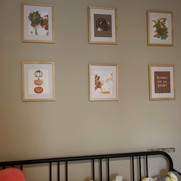 Thanksgiving Gallery Wall Set | Set of 25+ Art Prints | Fall Decoration ...