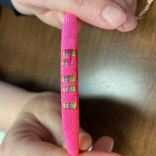 Tribal Mexican Friendship Bracelets, Aztec Patterned Handwoven ...