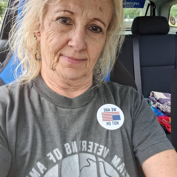 America Doesn’t Do Kings the No Kings in America Pin Button is a Bold ...