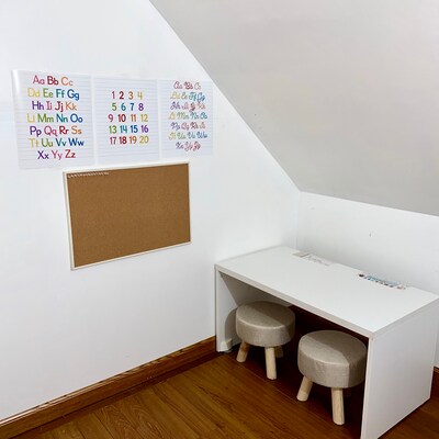 ABC Printable Wall Art, Colorful, Rainbow, Kids Room, Nursery Art ...